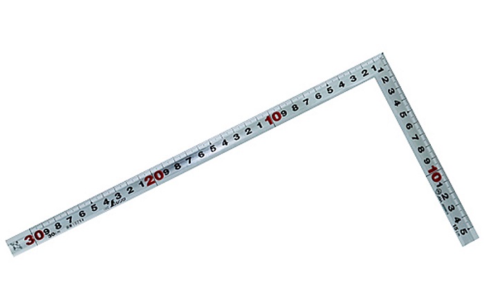 【楽天市場】【メール便！】 シンワ 10294 曲尺角厚 シルバー 30cm 表裏同目 JIS：ドーグドーグ