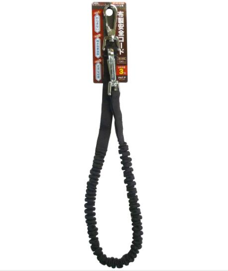 【楽天市場】【メール便！】 DBLTACT DT-ST-01BK 布製安全コード 使用荷重3kg ＜フック2個＞ ブラック 布製安全コード ダブルタクト：ドーグドーグ