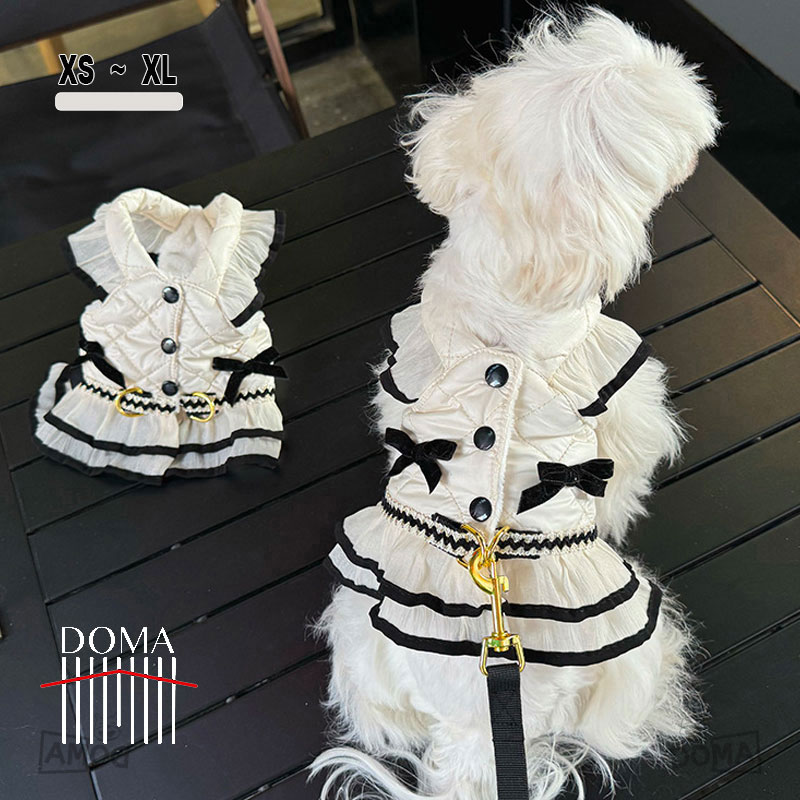 【楽天市場】犬 冬服 暖かい ワンピース リード付き ハーネス ウェアハーネス 裏ボア 中綿 あったか 防寒 犬服 ドッグウェア ペット服 可愛い おしゃれ 抜け毛防止 お散歩服 犬洋服 小型 ...