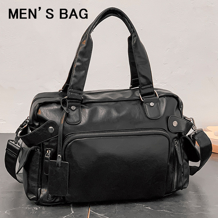 【楽天市場】ハンドバッグ メンズ 2way ショルダーバッグ 大容量 無地 日常 ハンド ショルダー バッグ カバン 男子 男性用 通勤 仕事 ...