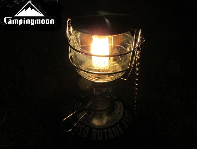 【楽天市場】CAMPING MOON キャンピングムーン ミニガスランタン MINI GAS LANTEM マントル2枚付 収納BOX 送料 ...