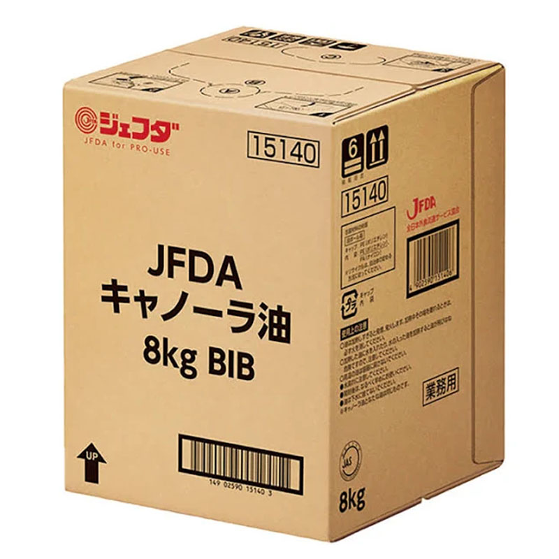 【楽天市場】JFDA キャノーラ油【BIB】 8kg[ジェフダ 業務用 菜種 なたね油 バッグインボックス]：DON online shop 楽天市場店