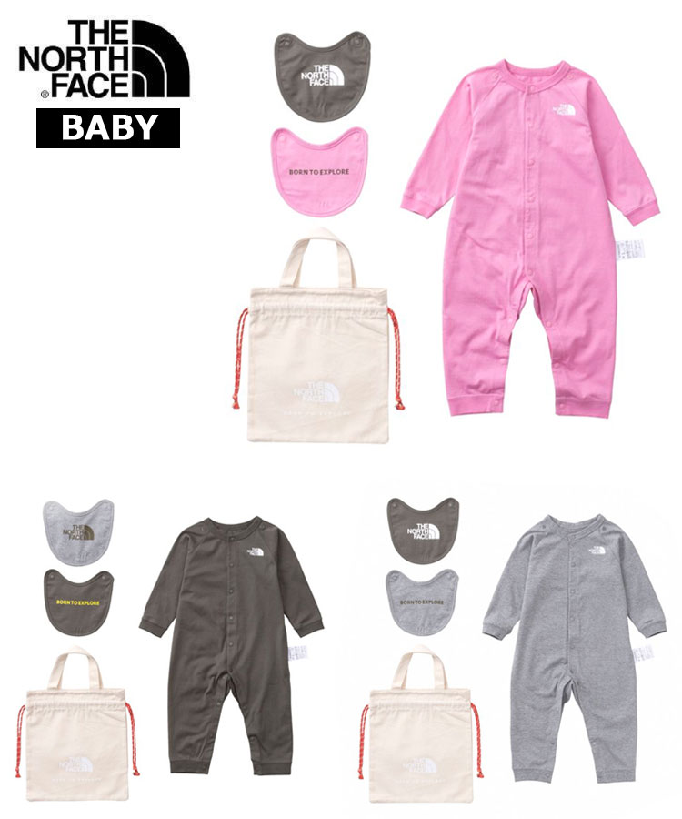 【楽天市場】ノース ノースフェイス THE NORTH FACE Rompers 2P Bib ロングスリーブ ロンパース 2Pビブ ...