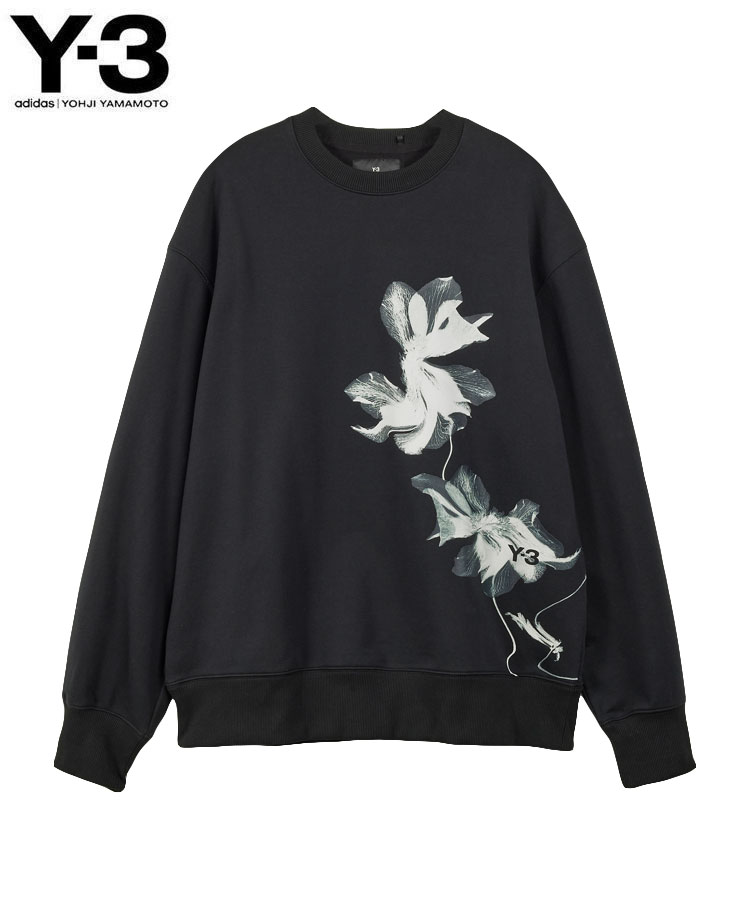 【楽天市場】Y-3 ワイスリー メンズ スウェット GFX FT CREW IN4337 ブラック 長袖 トップス プリント ロゴ リラックス ...