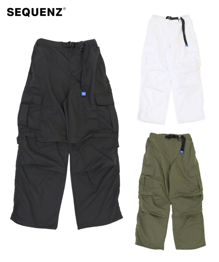 【楽天市場】SEQUENZ シークエンズ メンズ パンツ TECH 5 POCKET STRING PANTS ブラック ホワイト カーキ 24570029 カーゴパンツ ミリタリー ...
