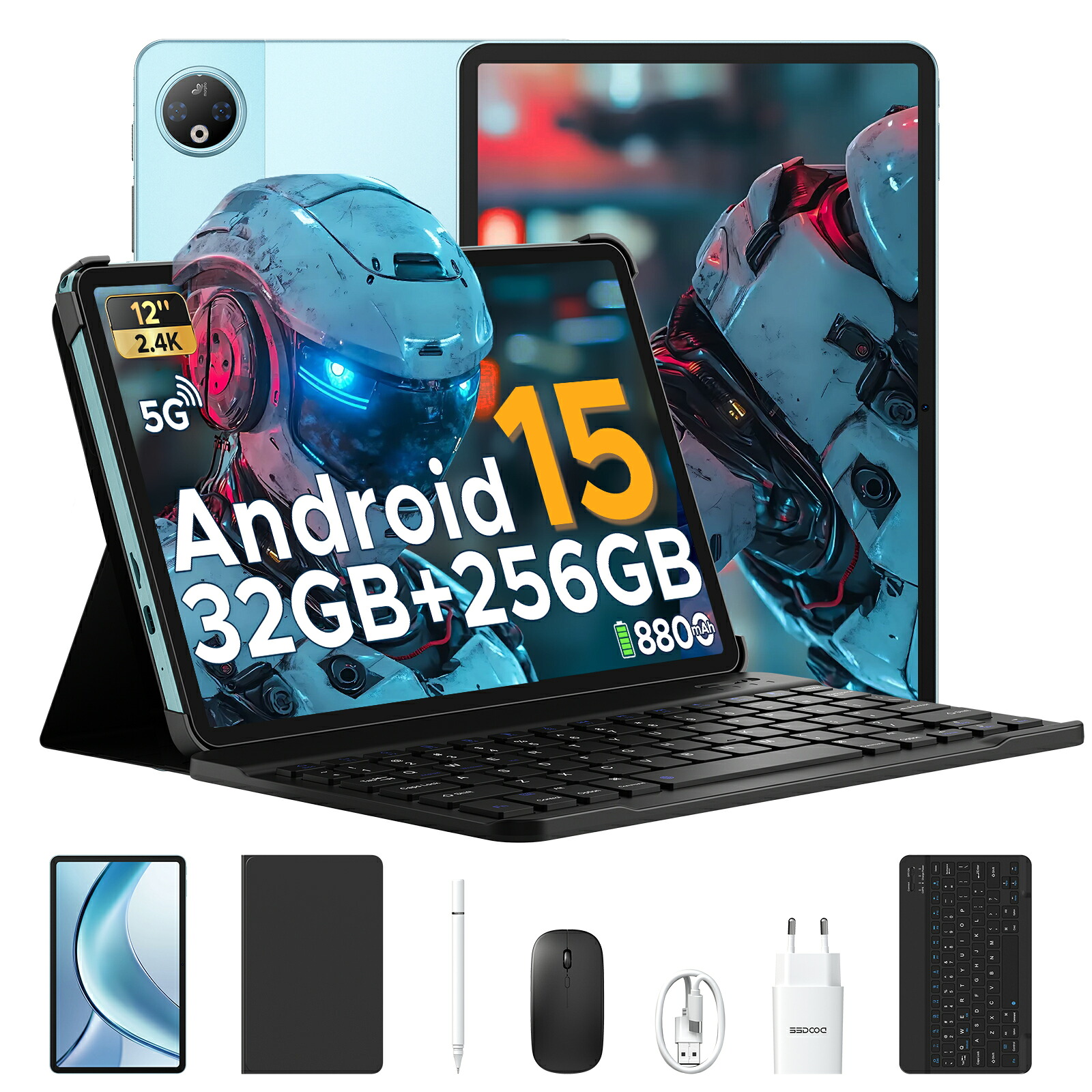 【楽天市場】【新登場 5Gタブレット】DOOGEE VPADセット版 Android15タブレット IPS 2.4K 12インチタブレット 90Hzリフレッシュレート MTK D7050 5G ...