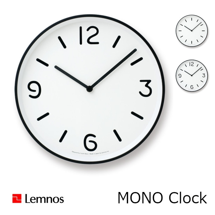 【楽天市場】LEMNOS タカタレムノス壁掛け時計奈良雄一 MONOClock モノクロックLC10-20[LC10-20AWH LC10 ...