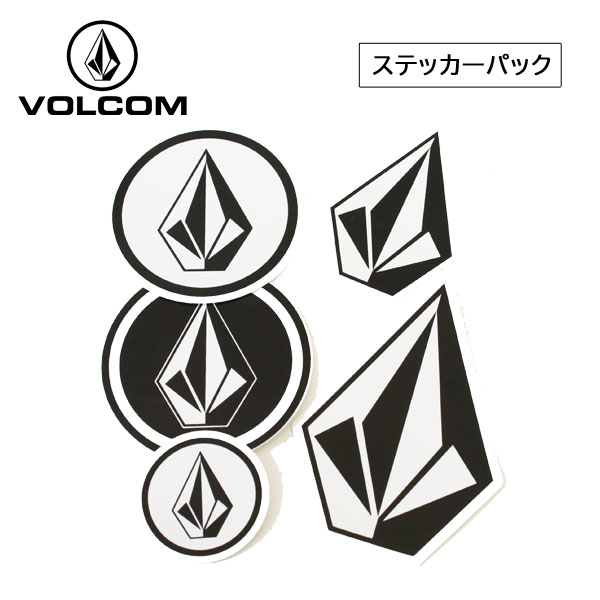 【楽天市場】配送追跡メール便対応【VOLCOM ボルコム】スノーボード スケートボード ステッカー STICKER PACK(スノボー シール ...