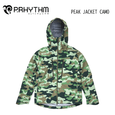 【楽天市場】【P.RHYTHM プリズム】スノーボード ウェア PEAK CAMO JACKET ユニセックス カラー P CAMO カモ ...
