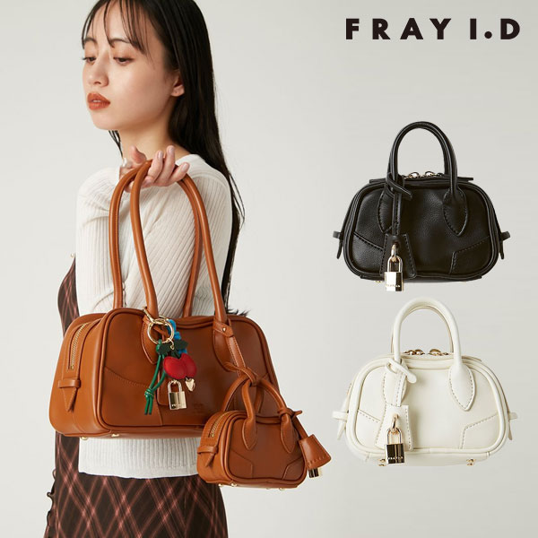 【楽天市場】【スーパーセール60%OFF】【即納】 フレイアイディー FRAY I.D バッグ カーヴィーボストンミニバッグ ハンドバッグ ...