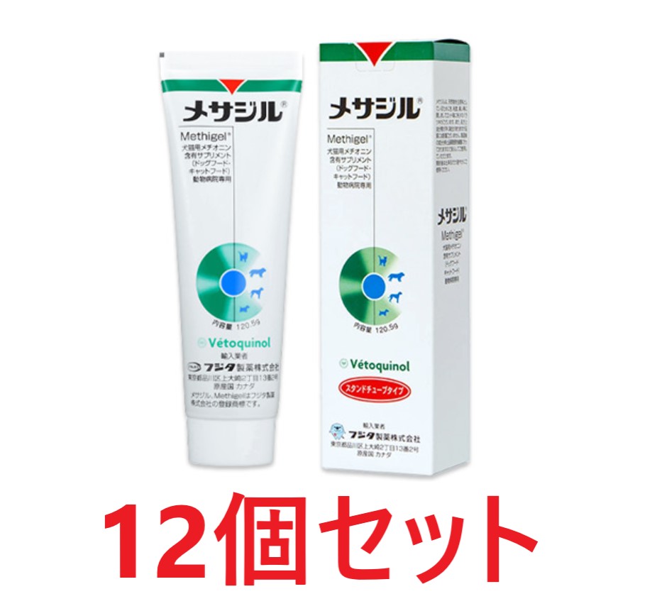 【楽天市場】【12個セット】【メサジル 120.5g ×12個】犬猫 【フジタ製薬】【賞味期限：2026年9月30日】動物用栄養補助食品 ...