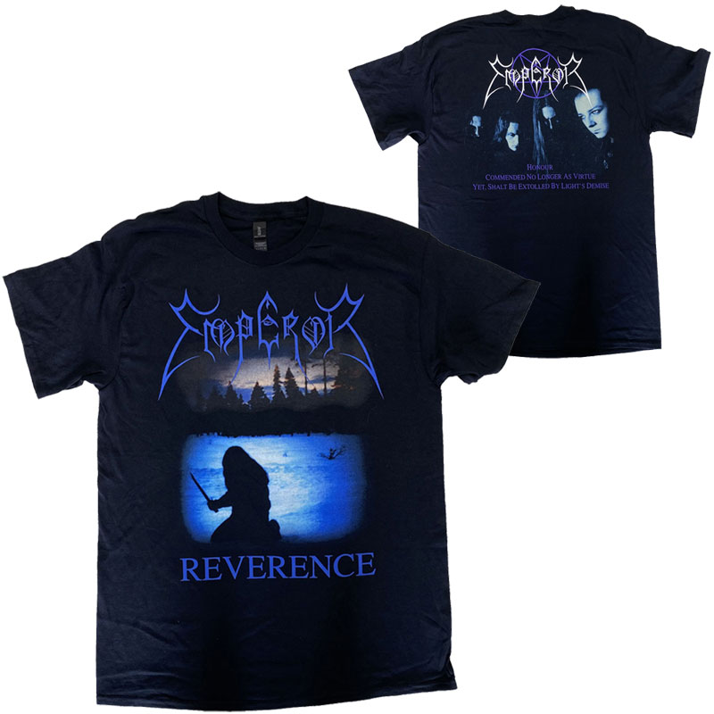 【楽天市場】エンペラー・EMPEROR・REVERENCE・青ロゴ・Tシャツ・メタルTシャツ・オフィシャル バンドTシャツ：dragtrain ...