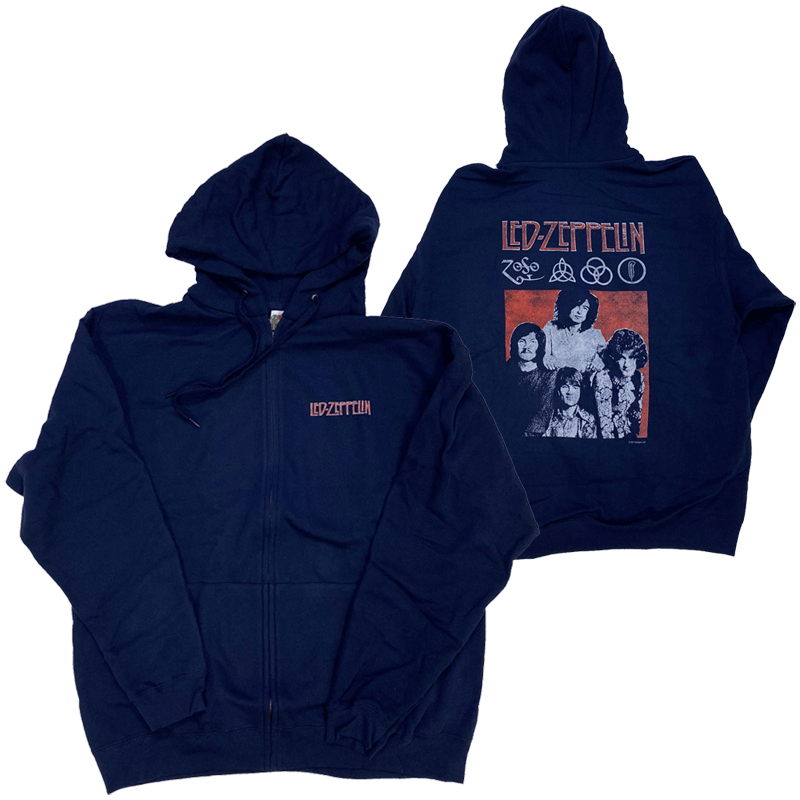 【楽天市場】レッド ツェッペリン・LED ZEPPELIN・PHOTO・ジップパーカー・オフィシャルバンドパーカー：dragtrain ...