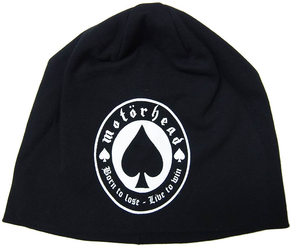 【楽天市場】モーターヘッド・MOTORHEAD・BORN TO LOSE・PRINTED・JERSEY BEANIE・オフィシャル ビーニー ...