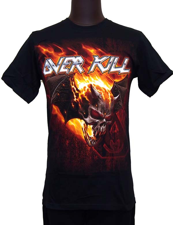 【楽天市場】OVERKILL BAT SKULL OF FIRE B P TOUR DATES 2013 ロックTシャツ オーヴァーキル ...