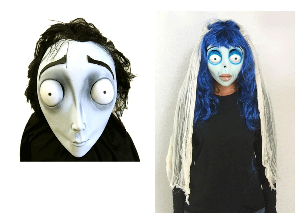 【楽天市場】TIM BURTON'S・CORPSE BRIDE・コープス ブライド EMILY MASK・エミリー・VICTOR MASK ...