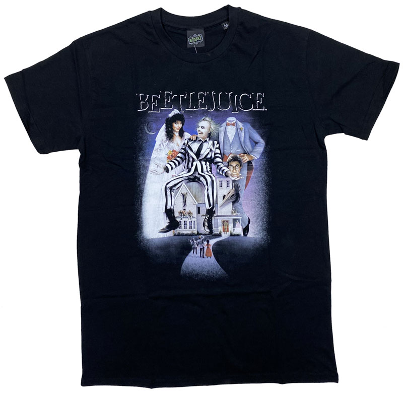 【楽天市場】BEETLEJUICE・ビートルジュース・POSTER・ブラック・Tシャツ・ 映画Tシャツ・オフィシャルTシャツ ...