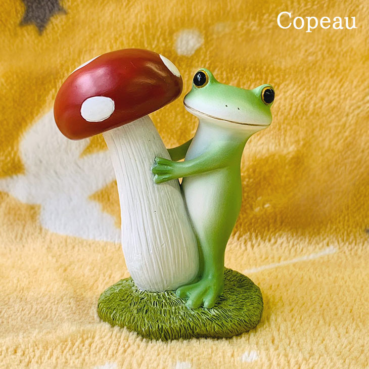【楽天市場】【マラソン限定最大50％OFFクーポン】コポー カエル かえる コポーカエル コポーシリーズ グッズ マスコット ミドル きのことカエル copeau 誕生日 ギフト対応 ...