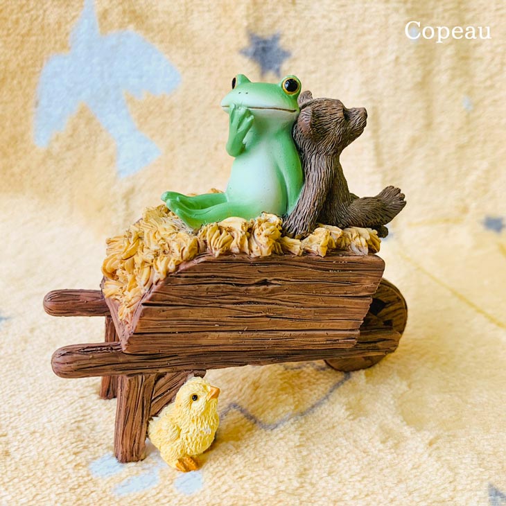 【楽天市場】コポー カエル かえる コポーカエル コポーシリーズ グッズ マスコット コポー 荷台でのんびり copeau 誕生日 ギフト対応 22AW 置物 小物 プチギフト コポー ...