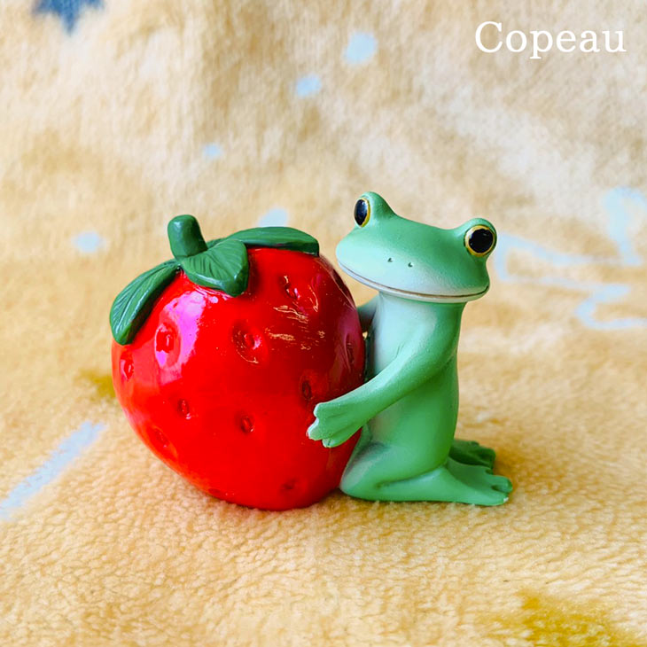 【楽天市場】コポー カエル かえる コポーカエル コポーシリーズ グッズ マスコット コポー いちごとカエル グッズ マスコット copeau 誕生日 ギフト対応 22AW 置物 小物 プチ ...