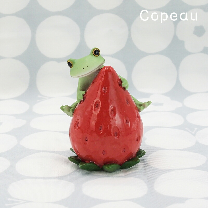 【楽天市場】コポー カエル かえる コポーシリーズ グッズ マスコット いちご 苺 イチゴ ひとりじめ copeau ギフト対応 ラッピング ...