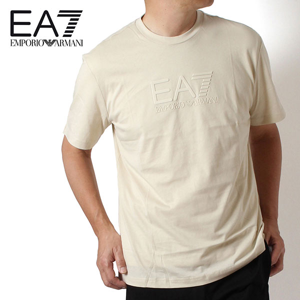 【楽天市場】【サマーセール開催中】エンポリオアルマーニ EMPORIO ARMANI EA7 ラバーロゴ Tシャツ【ベージュ】7M000224 AF10375 U1079/【2025SS】m ...