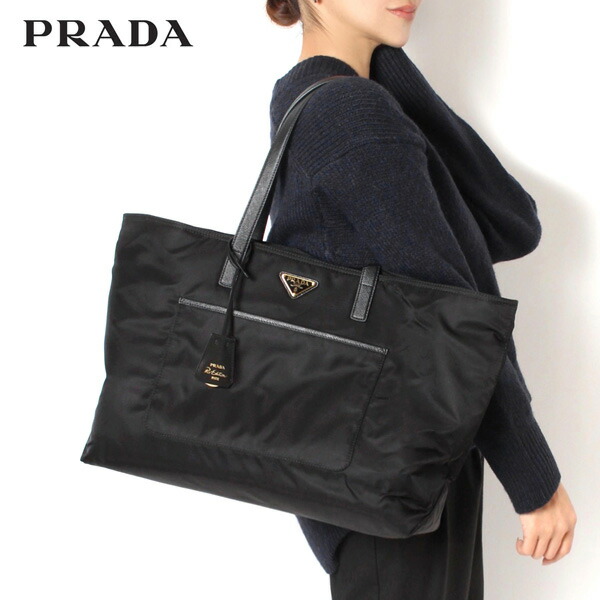 【楽天市場】【ポイント祭】24AWモデルプラダ PRADA レディース ナイロン サフィアーノ ラージトートバッグ【NERO】1BG527 ...