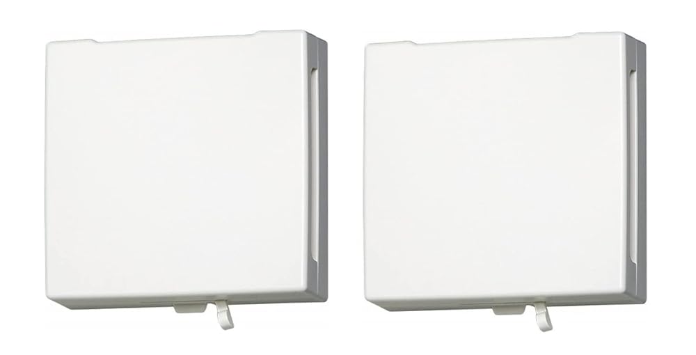 【楽天市場】バクマ工業 RE-100J 2個セット 自然給気用 樹脂製角型レジスター100 標準型 ホワイト：お洗濯と住宅設備のドリームケープ