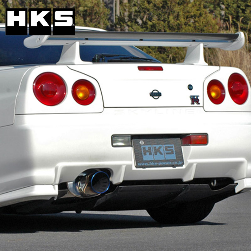 【楽天市場】スカイラインGT-R マフラー BNR34 99/01-02/08 Super Turbo Muffler(スーパーターボマフラー) HKS 31029-AN003 ...