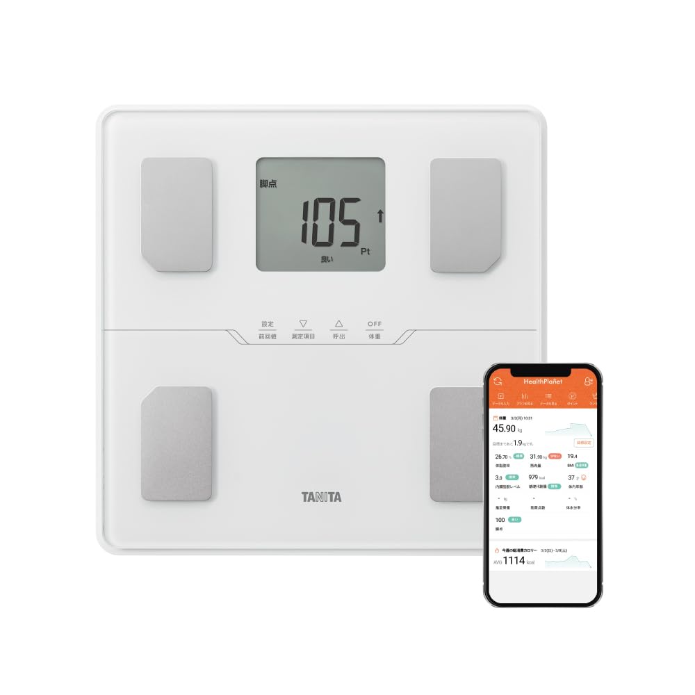 【楽天市場】タニタ TANITA 体重計 ホワイトBC-774L-WH：ドリームゲート
