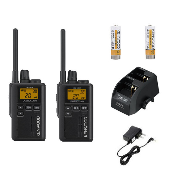 【楽天市場】KENWOOD/ケンウッド 中継器対応 特定小電力トランシーバー＋充電器セット UBZ-M31E-B＋UPB-7N＋UBC-9CR＋UBC-7SL：無線機の専門店 ドリームモバイル