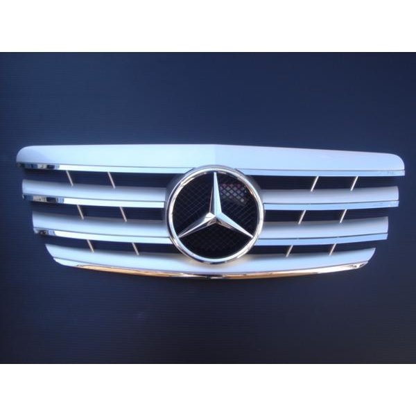 【楽天市場】メルセデス ベンツ CL SL ルック グリル 銀 シルバー W210 00-02y 後期 E230 E240 E320 E400 E430 E500 E55 フロント グリル ...