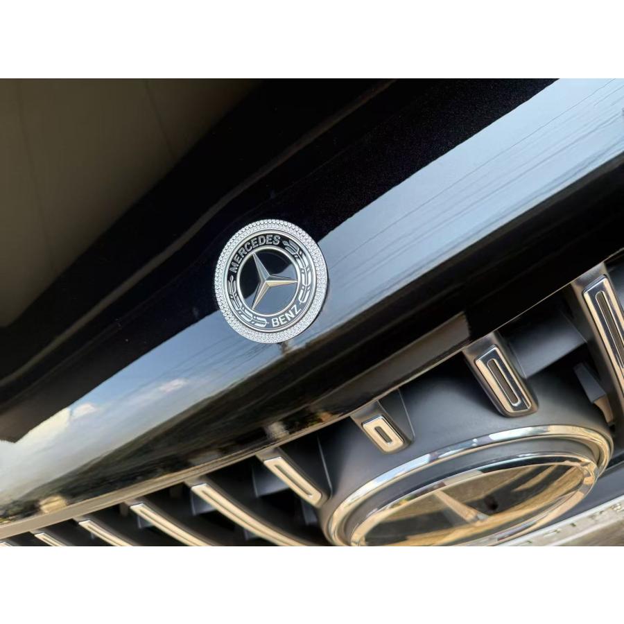 【楽天市場】メルセデス ベンツ ボンネット バッチ エンブレム リング スワロフスキールック R172 SLC180 SLC200 SLC43 SLCクラス W213 E200 E220d ...