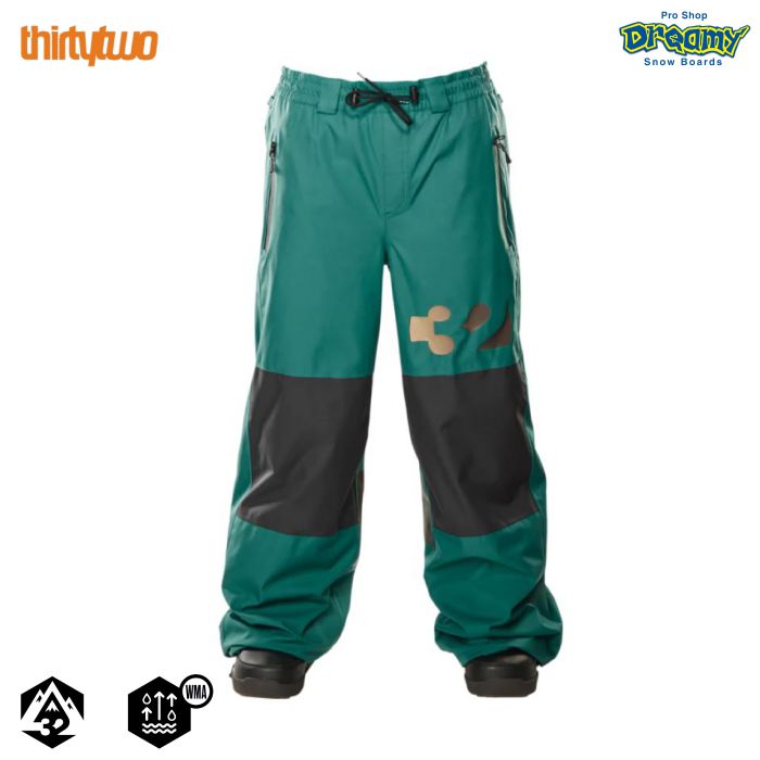 【楽天市場】thirtytwo サーティーツー SWEEPER PANT 0200022095 メンズ スノーパンツ ルーズフィット 15K ...