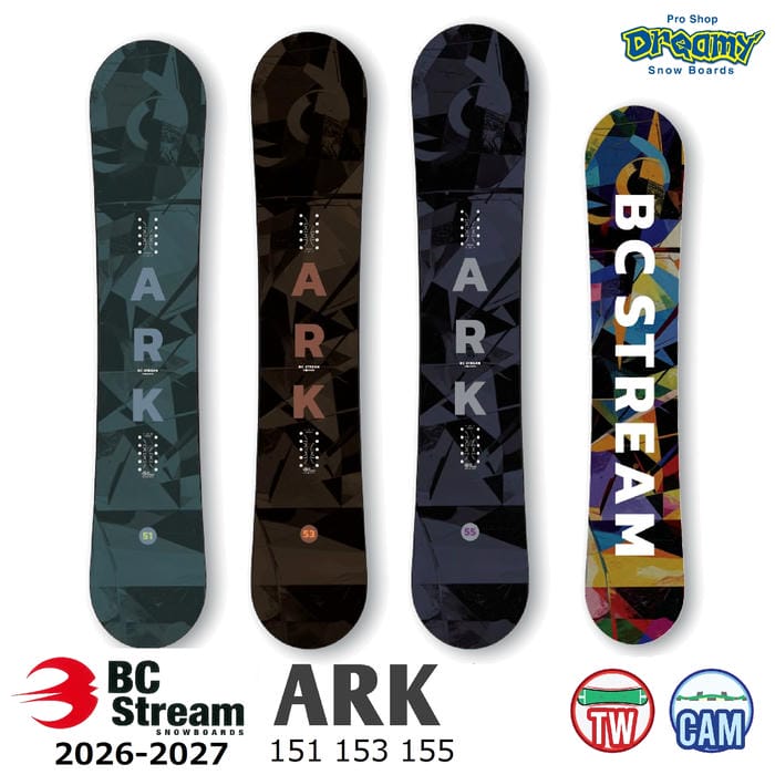 【楽天市場】26-27 BC STREAM ARK ツイン キャンバー フリースタイル パーク 地形 カービング ビーシーストリーム アーク ...