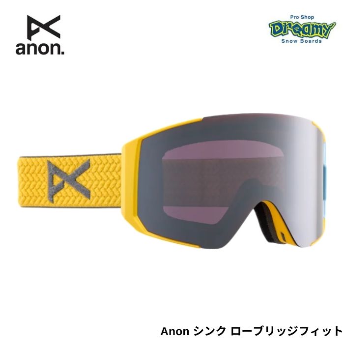 【楽天市場】anon アノン シンク ローブリッジフィット ゴーグル ボーナスレンズ 21508105701 Golden/Perceive ...