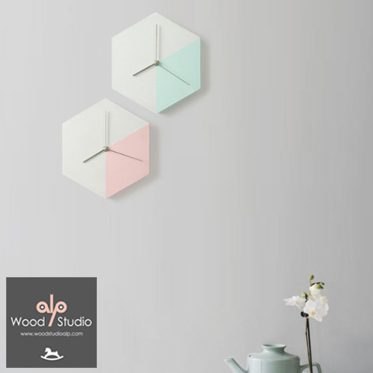 【楽天市場】ウッドスタジオアルプ 掛け時計 正規販売店 WOOD STUDIO ALP CONCRETE HEXA CLOCK コンクリート ...