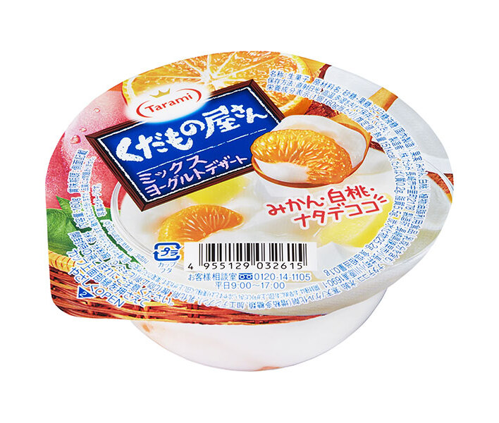 たらみ くだもの屋さん ナタデココヨーグルトデザート 160g×36(6×6)個入×(2ケース)｜ 送料無料 ナタデココ ヨーグルト ゼリー お菓子 おやつ 楽天市場】たらみ くだもの屋さん ナタデココヨーグルトデザート 160g