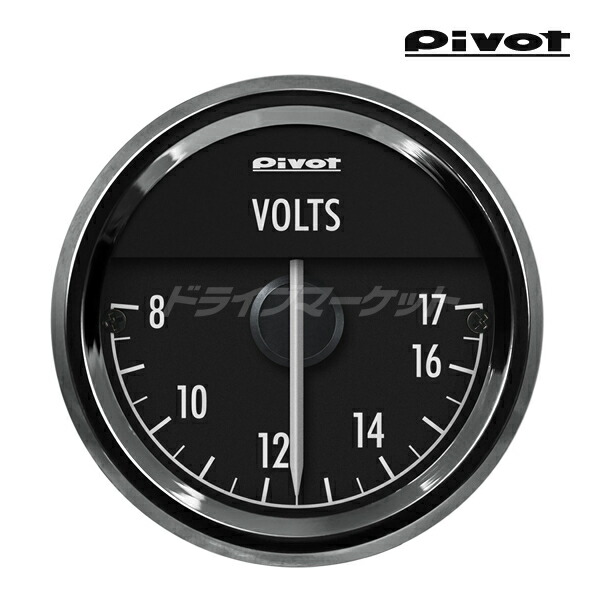 【楽天市場】【早秋のﾄﾞｰﾝ!と全品超ﾄｸ祭】STV-5 ピボット STING 52 電圧計 グリーン照明 Ø52 センサータイプ クラシック ...