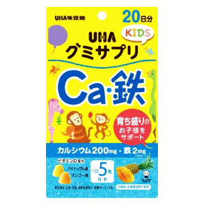 【楽天市場】UHA味覚糖 UHA グミサプリ KIDS Ca・鉄 20日分：ドラッグキリン楽天市場店