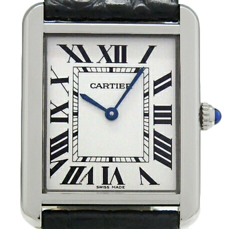 【楽天市場】Cartier カルティエ タンクソロ LM W5200003 メンズ クォーツ シルバー文字盤 【中古】【DS KATOU ...
