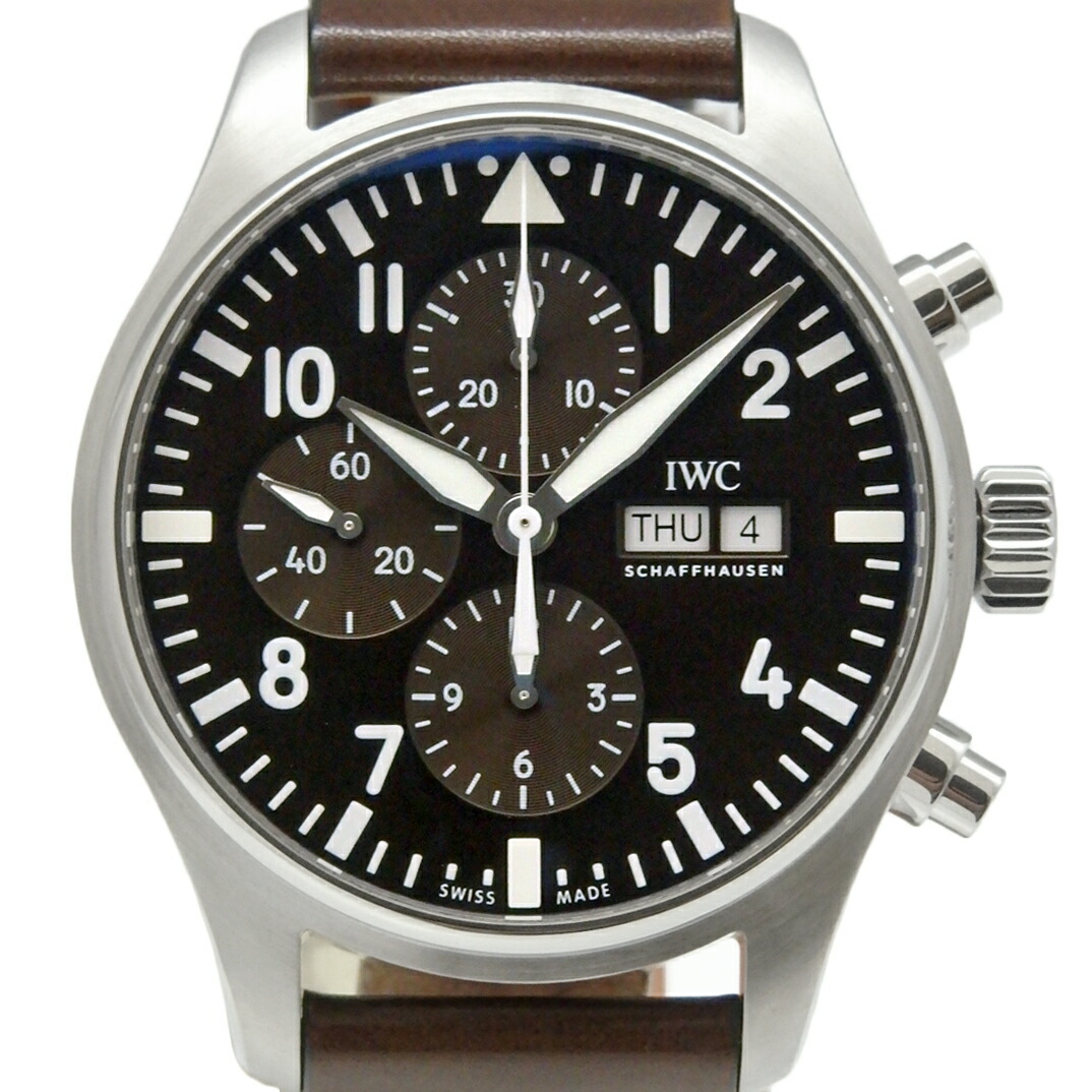 【楽天市場】IWC パイロットウォッチ アントワーヌ・サンテグジュベリ IW377713 クロノグラフ メンズ オートマ ブラウン文字盤 ...