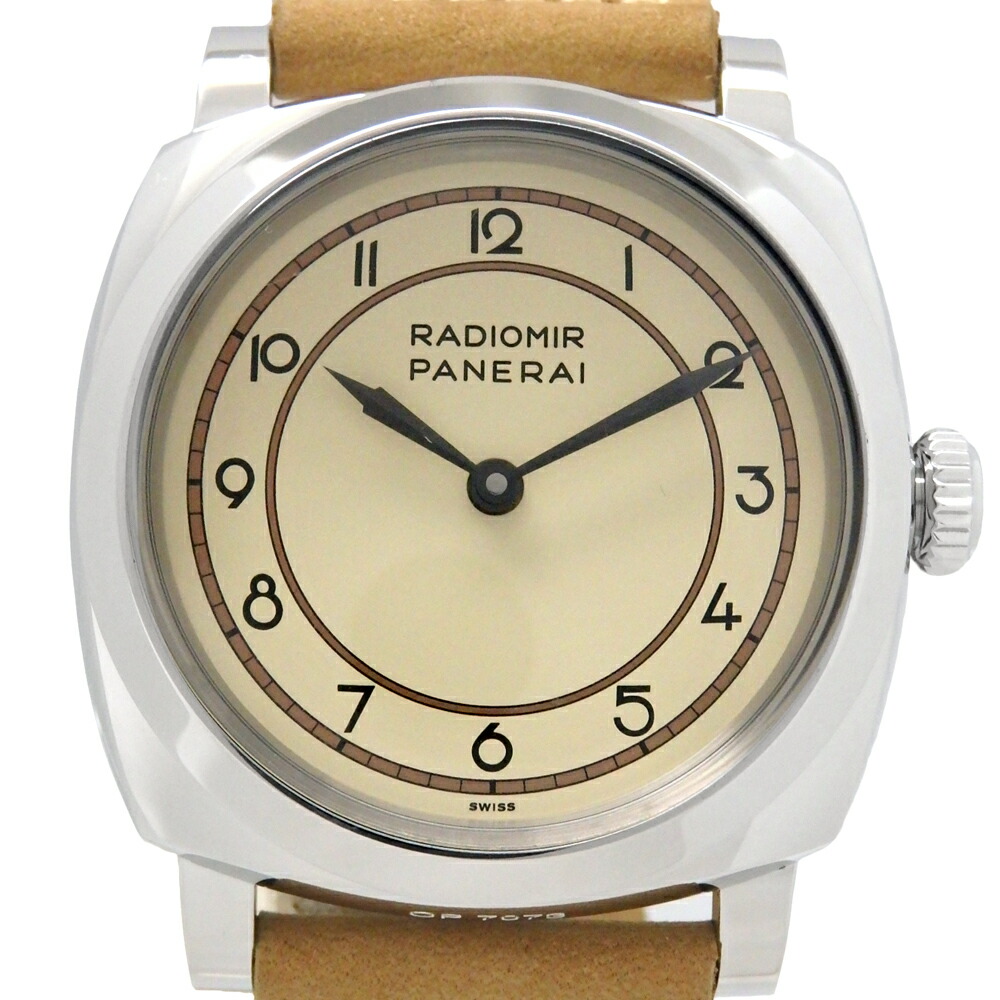 【楽天市場】PANERAI パネライ ラジオミール 1940 PAM00791 世界500本限定 3デイズ メンズ 手巻 U番 アイボリー文字 ...