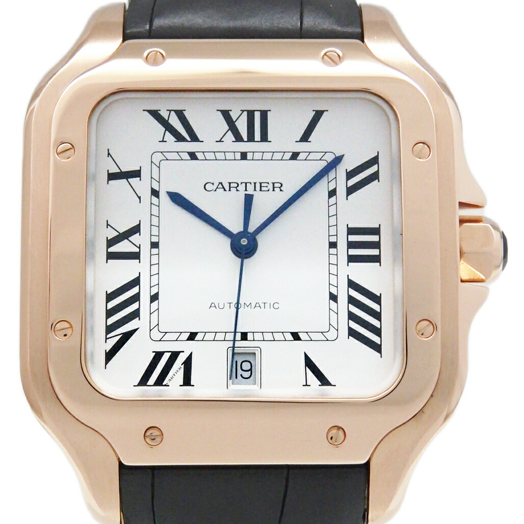 【楽天市場】Cartier カルティエ サントス ドゥ カルティエ WGSA0011 K18RG オートマ メンズ シルバー文字盤 【中古 ...
