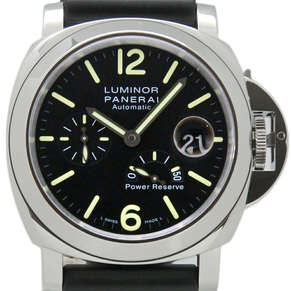 【楽天市場】PANERAI パネライ ルミノール パワーリザーブ PAM01090 メンズ オートマ V番 黒文字盤 【中古】【DS ...