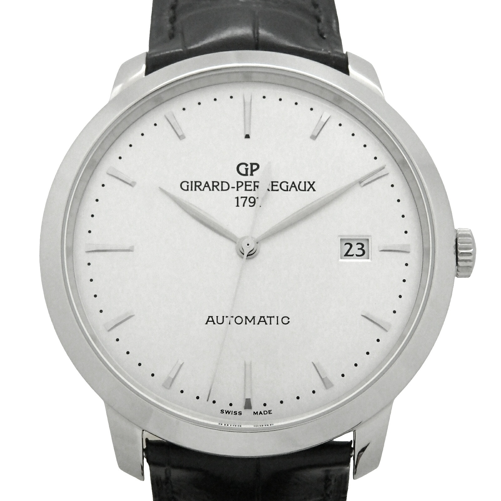 【楽天市場】GP ジラールペルゴ GIRARD-PERREGAUX 1966 Ref.49555 メンズ オートマ シルバー文字盤 【中古 ...