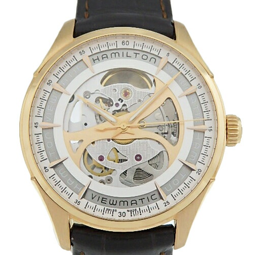 【楽天市場】HAMILTON ハミルトン ジャズマスター ビューマチック スケルトン ジェント H42545551 オートマ メンズ シルバー ...