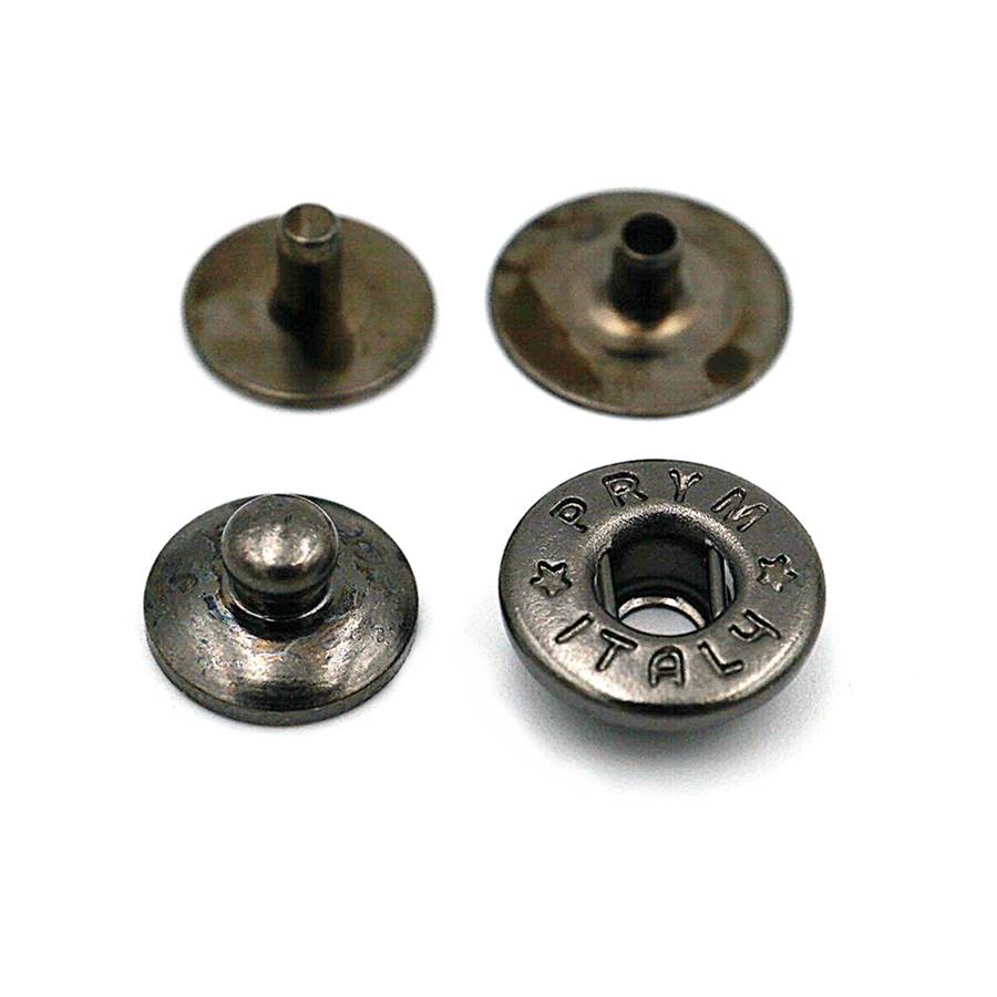 【楽天市場】プリムイタリー/PRYM ITALY ホック ギボシタイプ 黒ニッケル 約9mm カクシ 10組：レザークラフトドゥブロ
