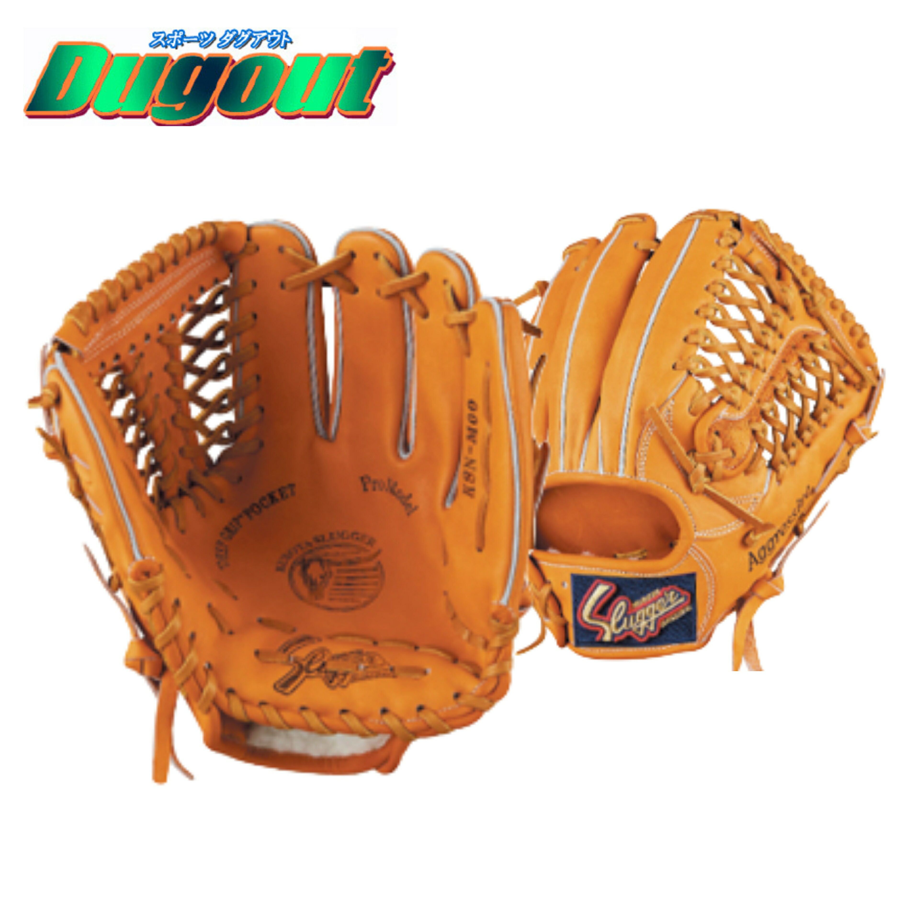 【楽天市場】野球 久保田スラッガー 軟式グラブ グローブ 内野手用 右投げ 大人 KSオレンジ×タン KSN-M00 セカンド サード ショート 【湯もみ加工無料】【ラベル交換可能】：スポーツ ...