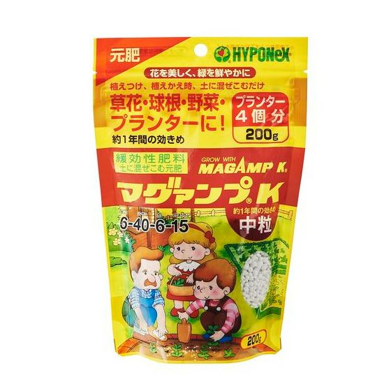 【楽天市場】【ゆっくり効く肥料】マグアンプK中粒200g：e-花屋さん